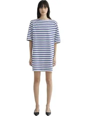Everlane Mariner Dress - Bone/mazarine Blue