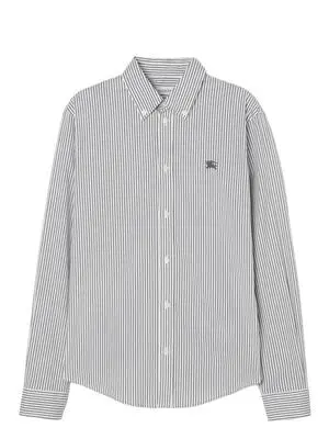 Burberry Classic Fit Stretch Cotton Shirt Thunder Grey