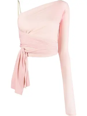 MAISON MARGIELA Asymmetric Wraparound Top - Pink