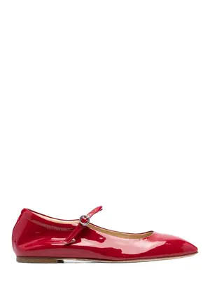 AeydĒ Uma Patent Leather Mary Jane Shoes - Red