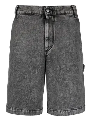 A-COLD-WALL* Faded Denim Shorts - Black