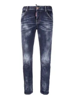 Dsquared2 Bleached-effect Skinny Jeans - Blue