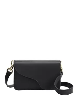 ATP ATELIER Corsina Leather Shoulder Bag - Black