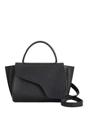 ATP ATELIER Arezzo Leather Handbag - Black