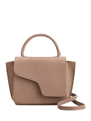 ATP ATELIER Montalcino Mini Handbag - Hazelnut