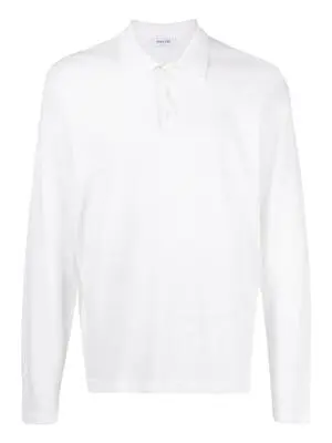 PALTO Long-sleeved Cotton-linen Polo Shirt