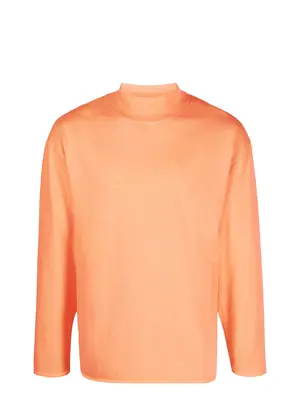 ERL High-neck Cotton Sweatshirt - Orange