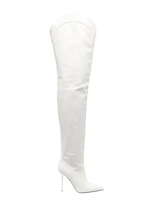 Paris Texas 115mm Paloma Over-the-knee Boots - White