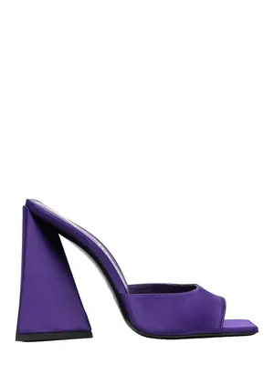 Attico Devon 115mm Satin Sandals - Purple