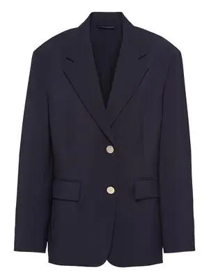 Prada Mohair-blend Blazer Jacket - Blue