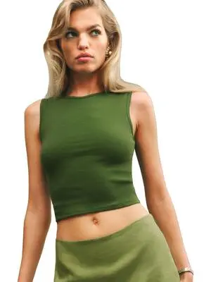 REFORMATION Reformation Ryland Tank Top Grass