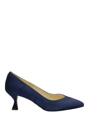 Sarah Flint Perfect Kitten Pump 50 Navy Suede