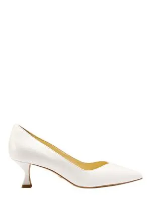 Sarah Flint Perfect Kitten Pump 50 - White Calf