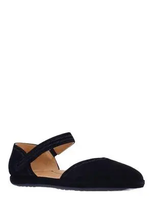 L'AMOUR DES PIEDS Ankle Strap D'orsay Flat - Black