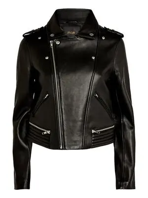 MAJE Leather Biker Jacket
