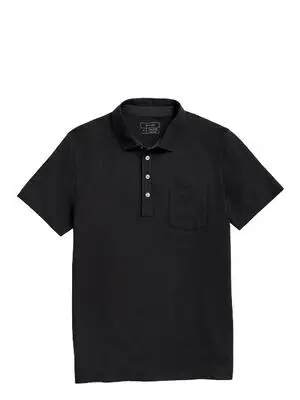 Billy Reid Pensacola Pima Cotton Piqué Polo - Black