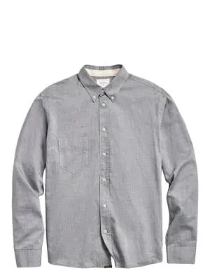 Billy Reid Arnie Oxford Button-down Shirt - Light Grey