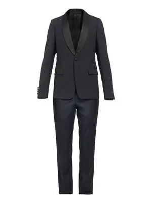 Prada Wool And Mohair Tuxedo - Blue/black