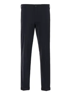 Prada Light Stretch Techno Fabric Trousers - Navy