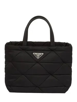 Prada Padded Re-nylon Tote Bag - Black