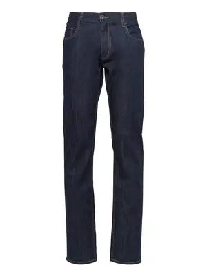 Prada Stretch-denim Jeans - Navy