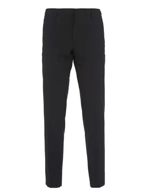 Prada Light Stretch Wool Pants - Black