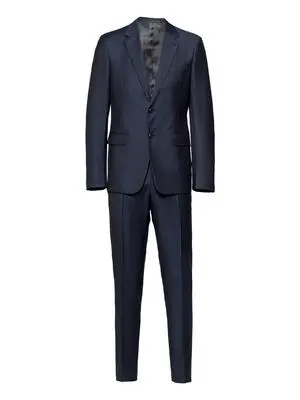 Prada Single-breasted Wool Suit - Navy
