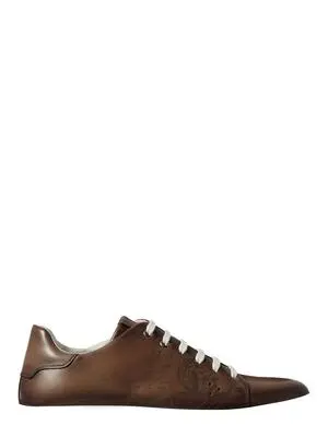 Berluti Scritto Venezia Leather Sneakers - Brown