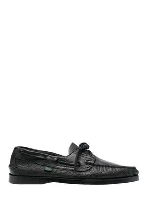 Paraboot Snakeskin-effect Calf-leather Loafers - Black