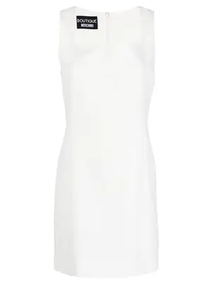 Moschino Square-neck Mini Dress - White