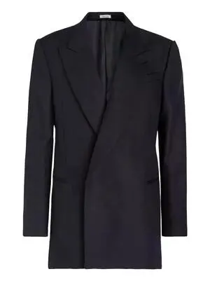 Alexander McQueen Peak-lapels Double-breasted Blazer - Blue