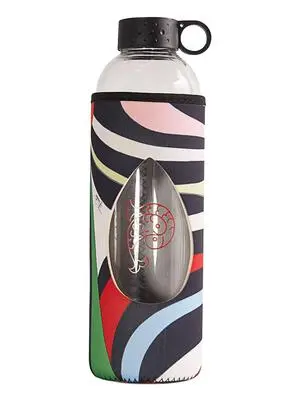 Emilio Pucci Marmo-print Water Bottle - Black