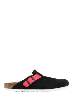 BIRKENSTOCK 1774 Boston Suede Sandals - Black