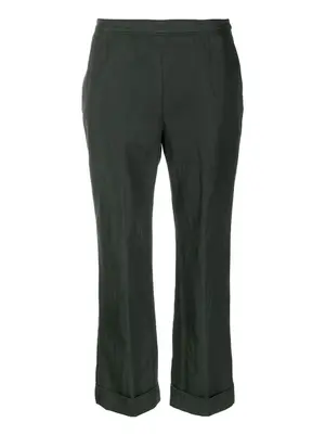 Aspesi Cropped Flared Trousers - Grey