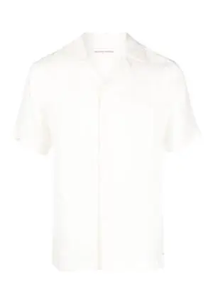 Orlebar Brown Hibbert Short-sleeve Linen Shirt - Neutrals