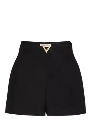 VALENTINO Crepe Couture Tailored Shorts