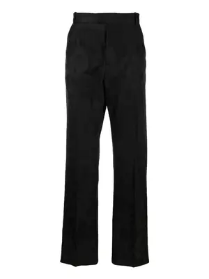 Alexander McQueen Jacquard Tailored Trousers - Black