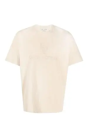 Each X Other Logo-embroidered Cotton T-shirt - Neutrals