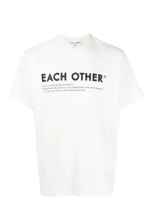 Each X Other Logo-print Cotton T-shirt - Neutrals