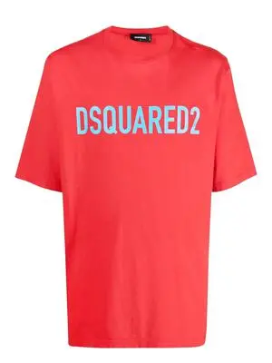 Dsquared2 Logo-print Cotton T-shirt - Red
