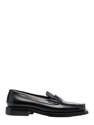 Hereu Sineu Leather Loafers - Black