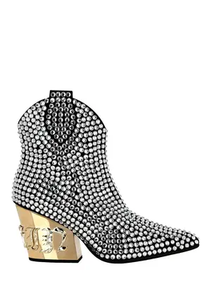 Philipp Plein Stud-embellished 90mm Boots - Black
