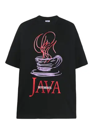 VETEMENTS VETEMENTS Java Logo-Embroidered T-Shirt