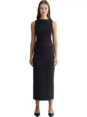 Everlane Maxi Straight Skirt - Black