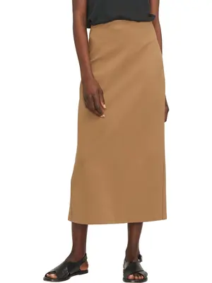Everlane Maxi Straight Skirt Light Brown