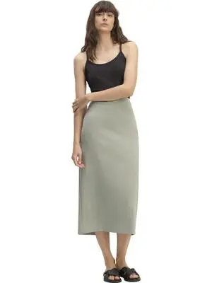 Everlane Maxi Straight Skirt Sage Green