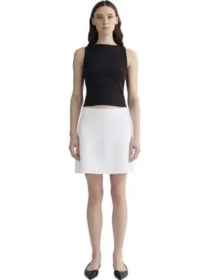 Everlane Mini A-line Skirt - White