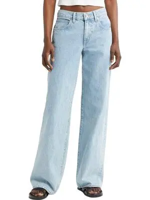 SLVRLAKE SLVRLAKE Mica Low Rise Wide Leg Jeans Clear Skies
