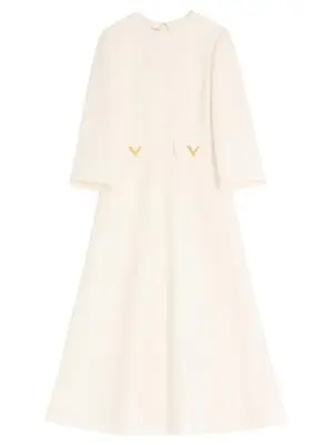 Valentino Garavani Crepe Couture Midi Dress - Ivory