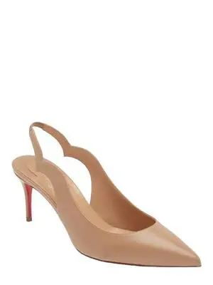 CHRISTIAN LOUBOUTIN Christian Louboutin Hot Chick Slingback Pumps Beige